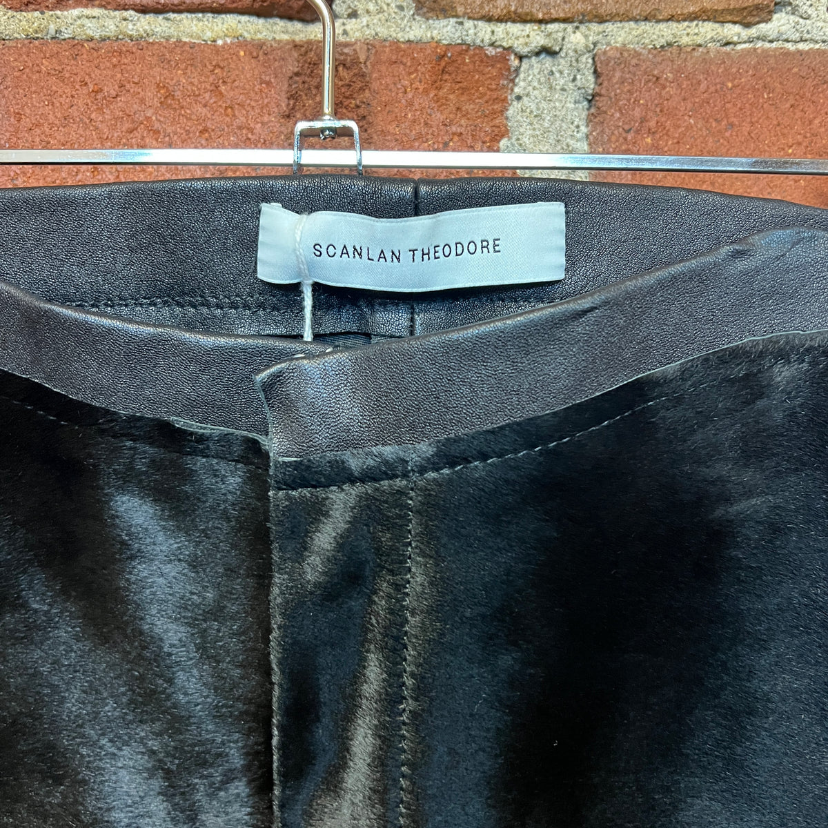 SCANLAN THEODORE leather and pony hair leggings – Wellington Hunters ...