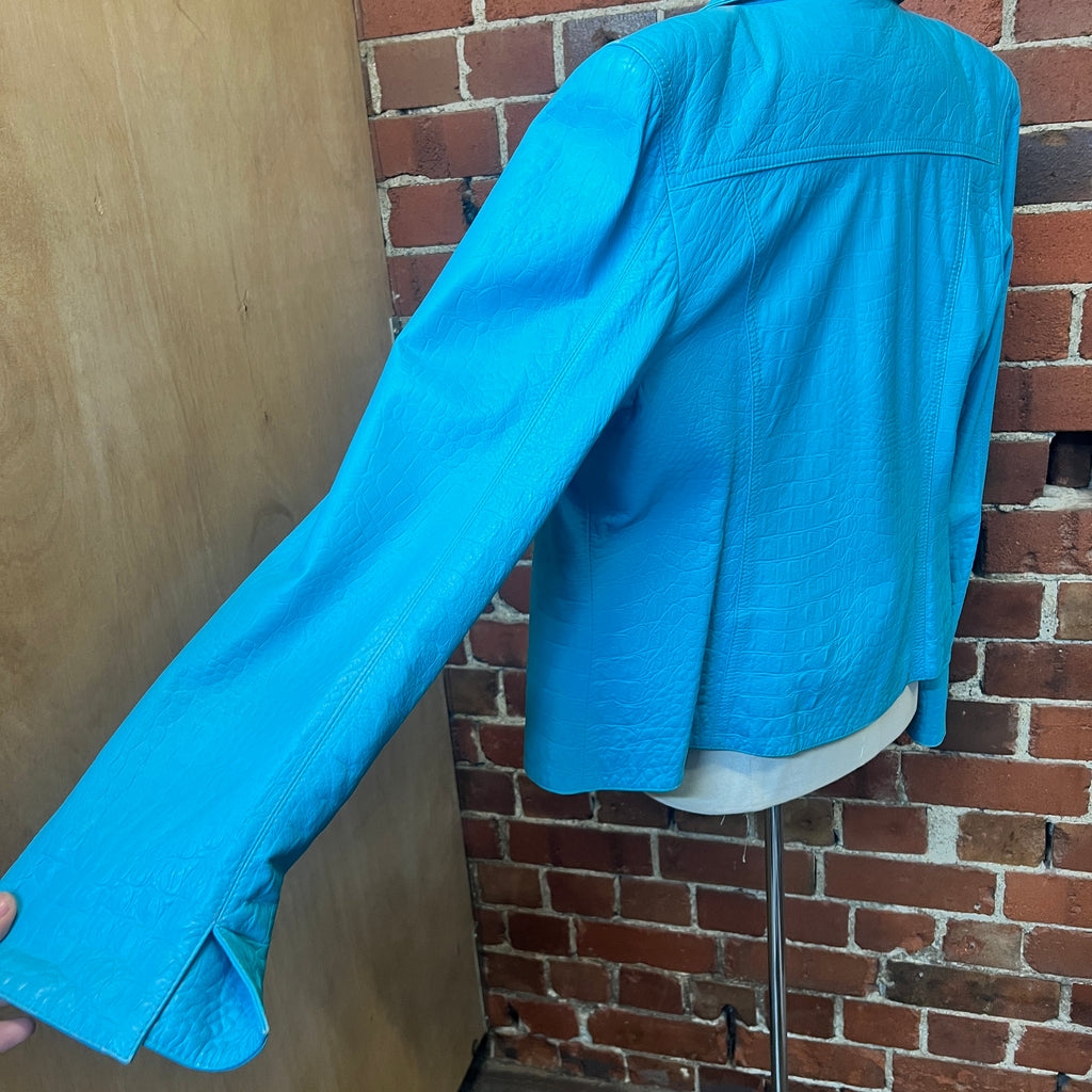 CAROLINE MOORE croc print leather jacket – Wellington Hunters and ...