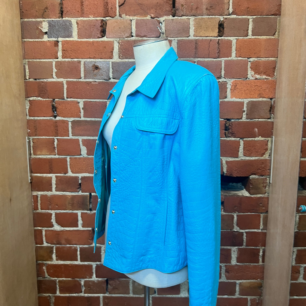 CAROLINE MOORE croc print leather jacket – Wellington Hunters and ...