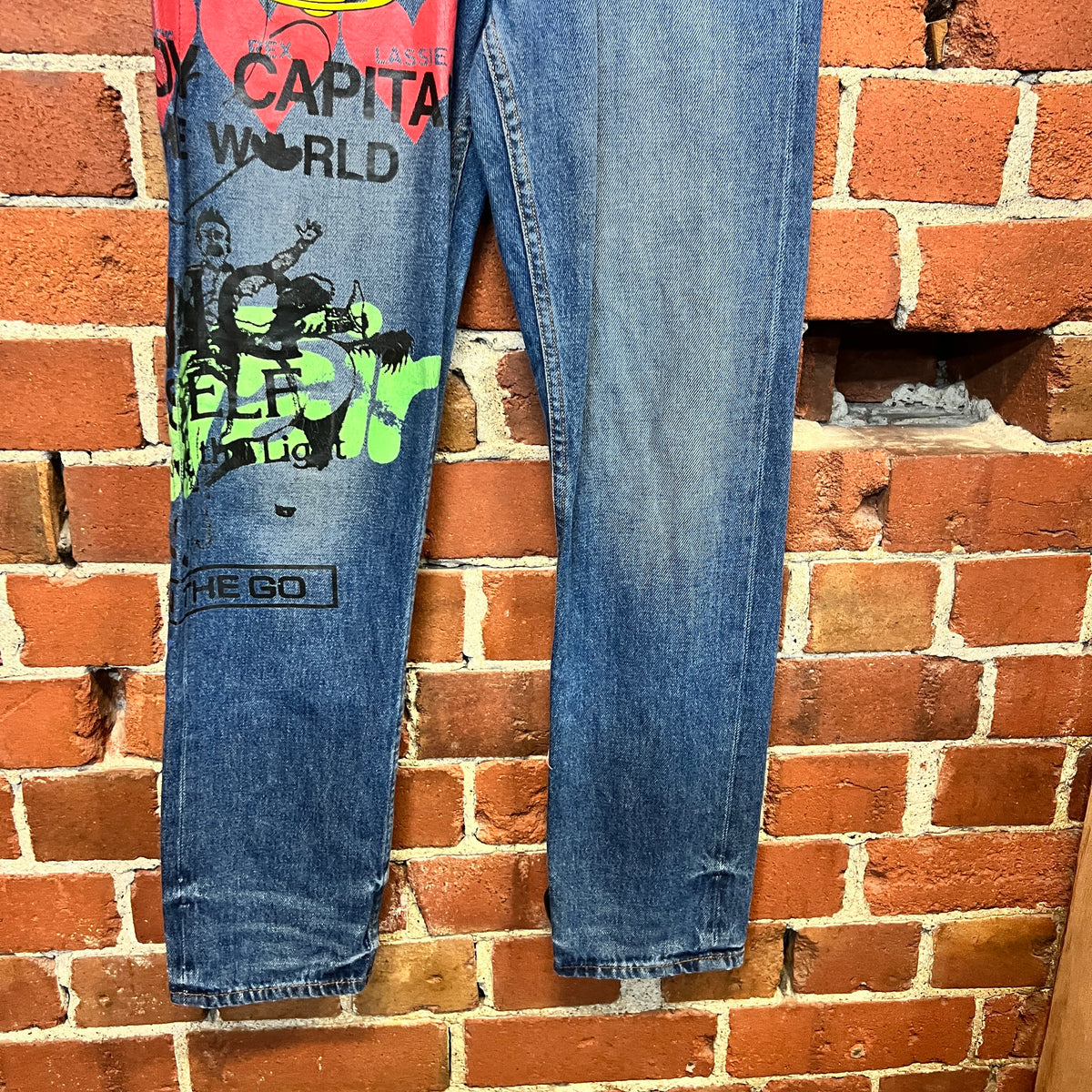 VIVIENNE WESTWOOD Save the Planet Graffiti jeans – Wellington Hunters ...