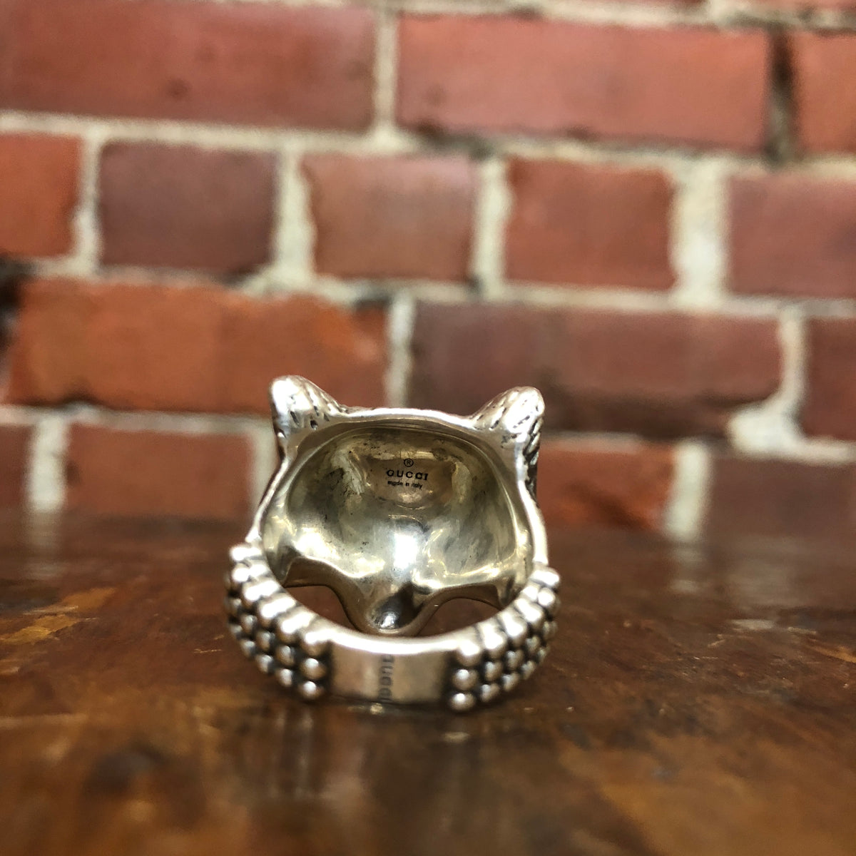 GUCCI Anger Forest wolf head ring in silver – Wellington Hunters and ...