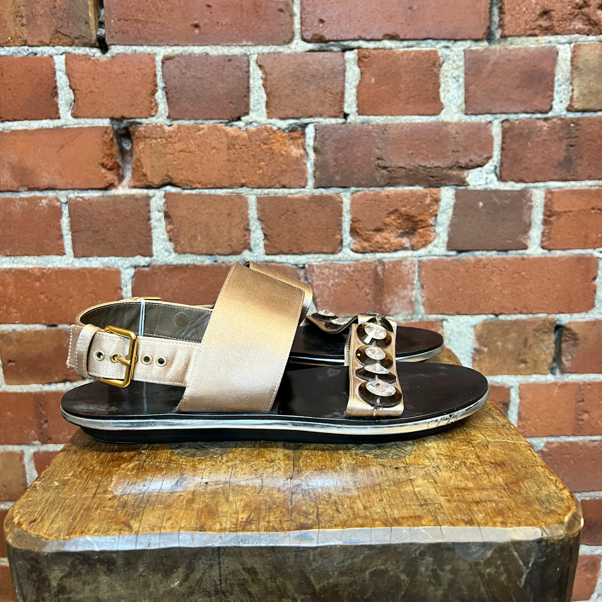 MARNI satin and sparkle sandals 40 – Wellington Hunters and Collectors