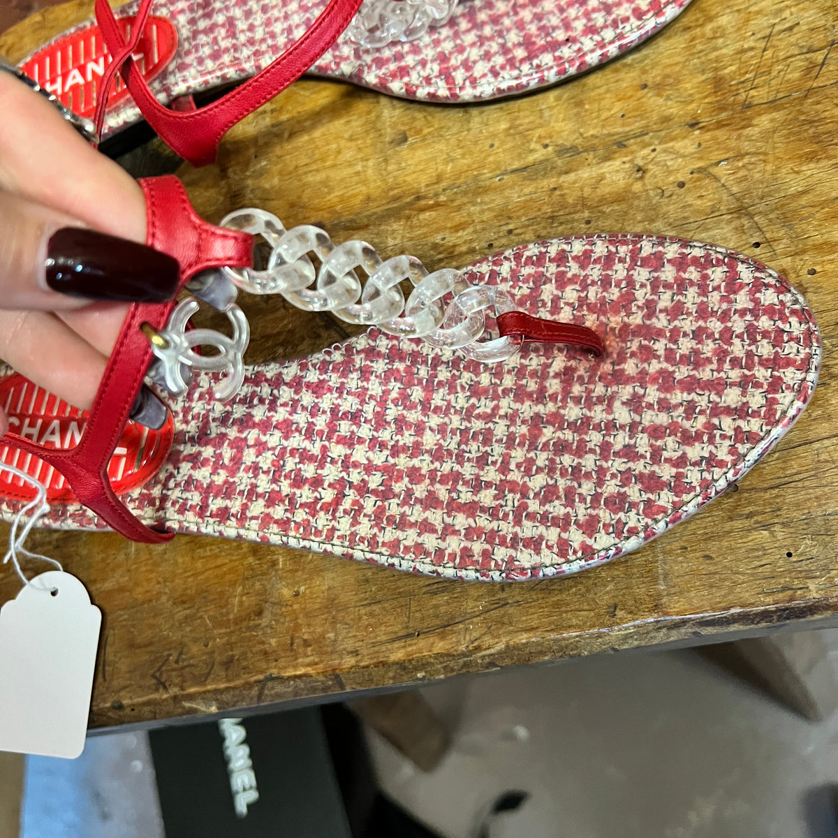 CHANEL Tweed soles sandals 39 – Wellington Hunters and Collectors